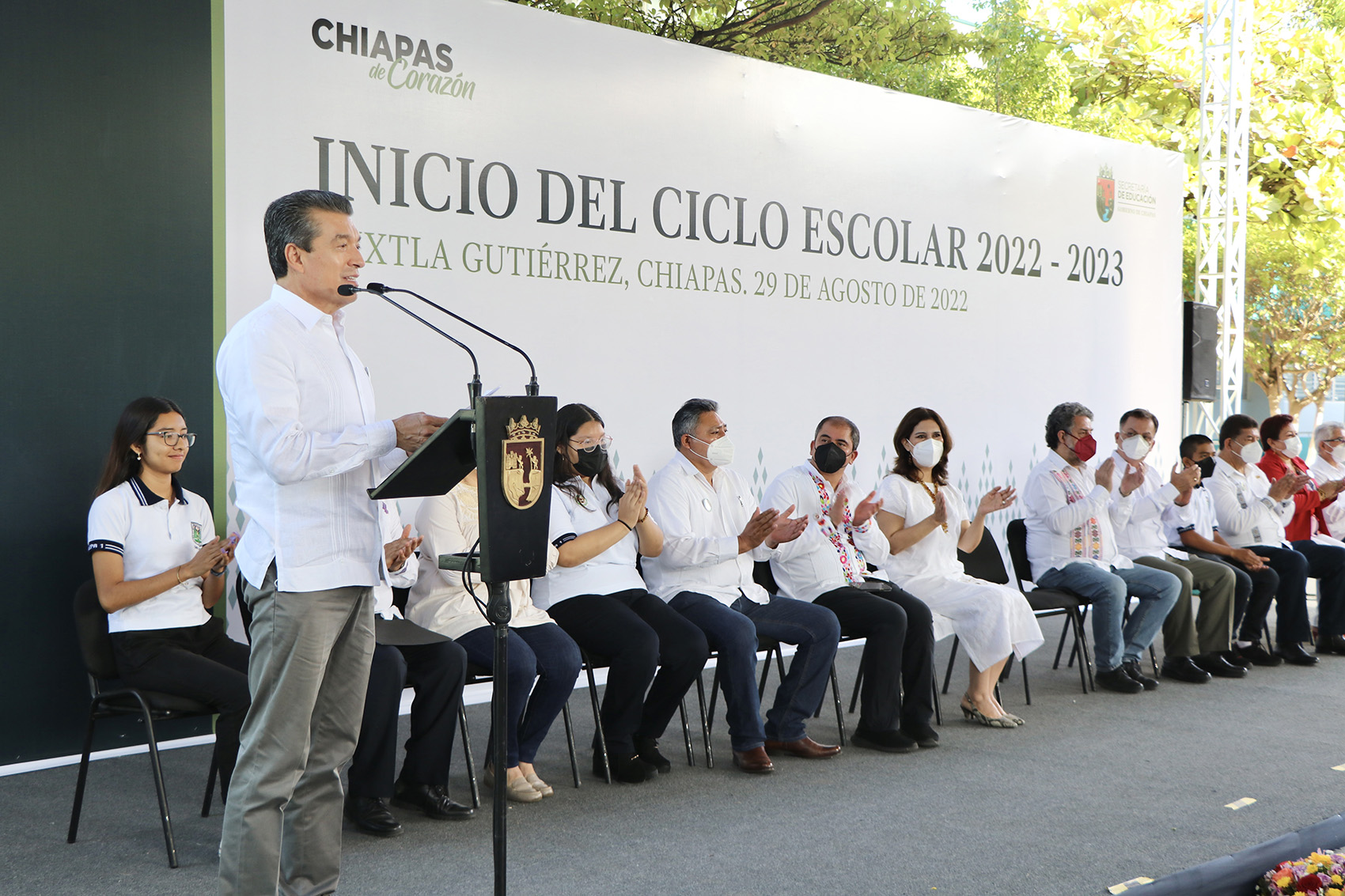 En enlace con el presidente AMLO, Rutilio Escandón realiza arranque del ...