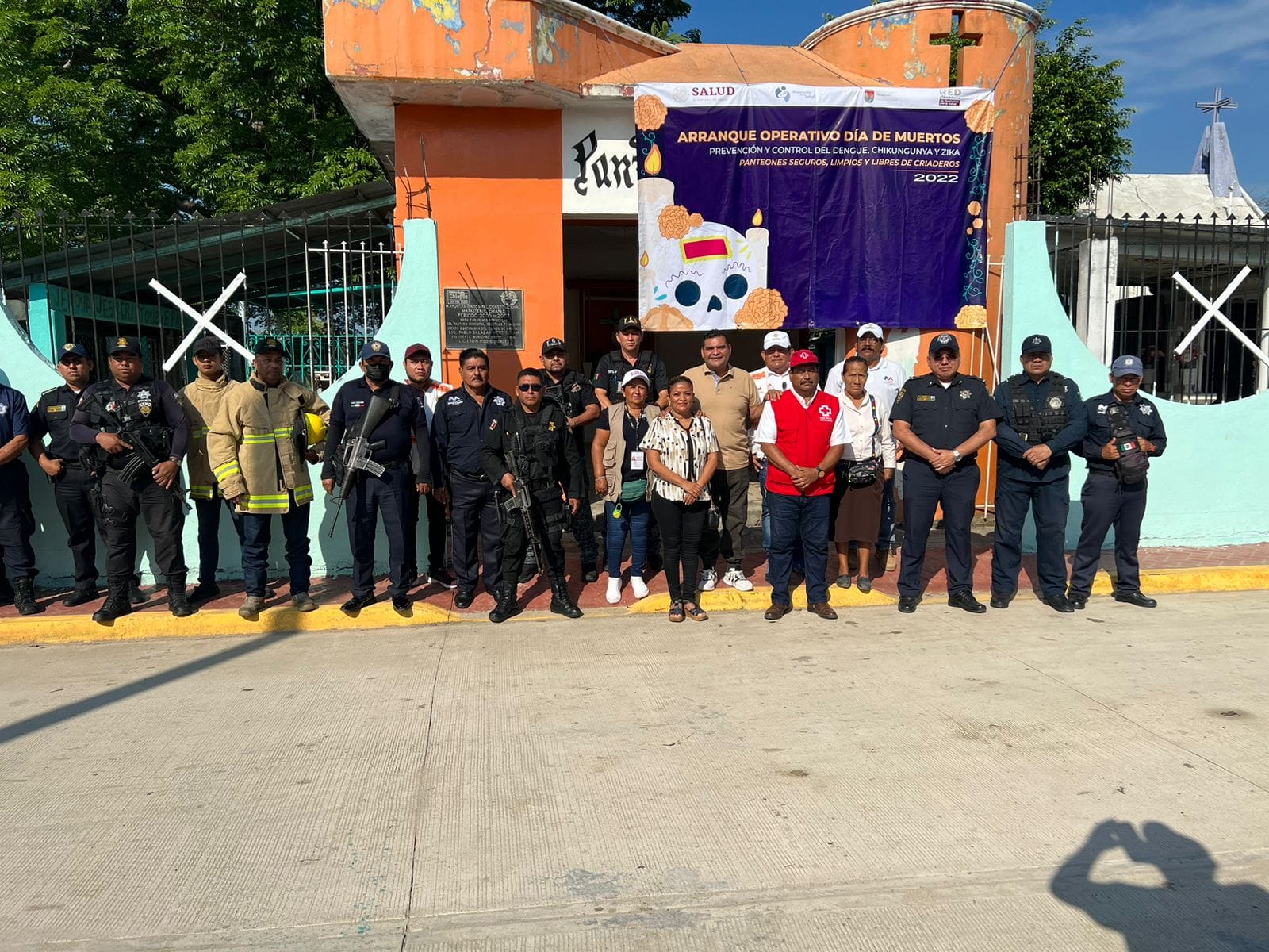 Reconocimiento a elementos por Día de Muertos en Mapastepec » Record | Noticias de Chiapas